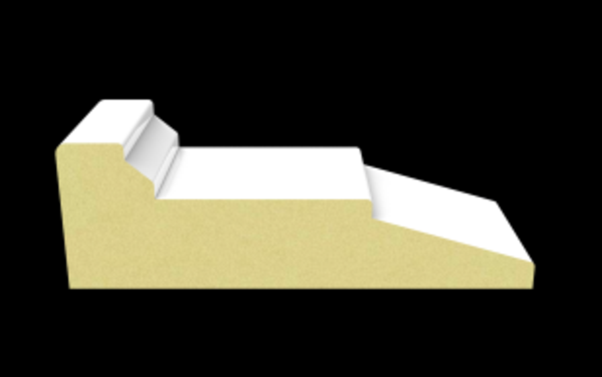 Bevel Step Back Band 3 1/4" Casing (8Ft)