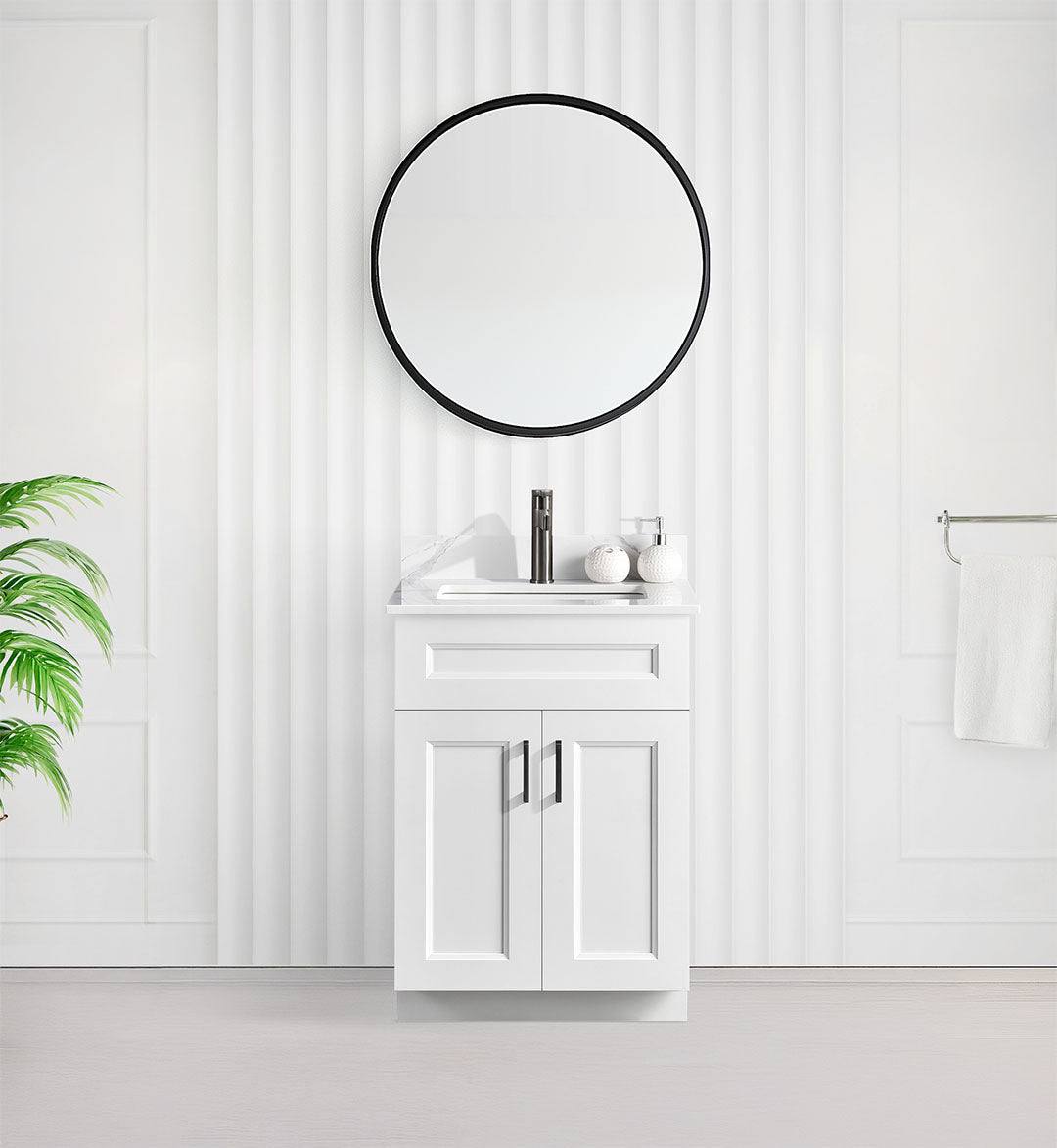 Harmony 24” Solid Wood Freestanding Bathroom Vanity
