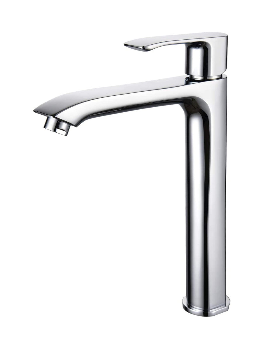 Slim Vessel Sink Bathroom Faucet with Matching Drain – Vanity Centre